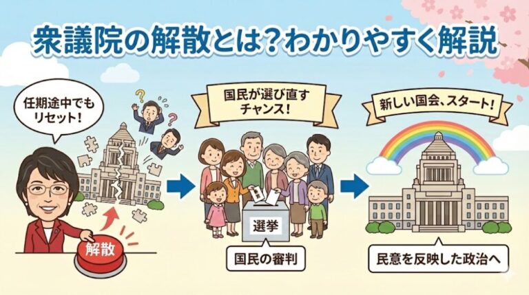 今更聞けない衆議院解散とは？わかりやすく解説！【中学生も納得】 | フリーメイソンのZENBO